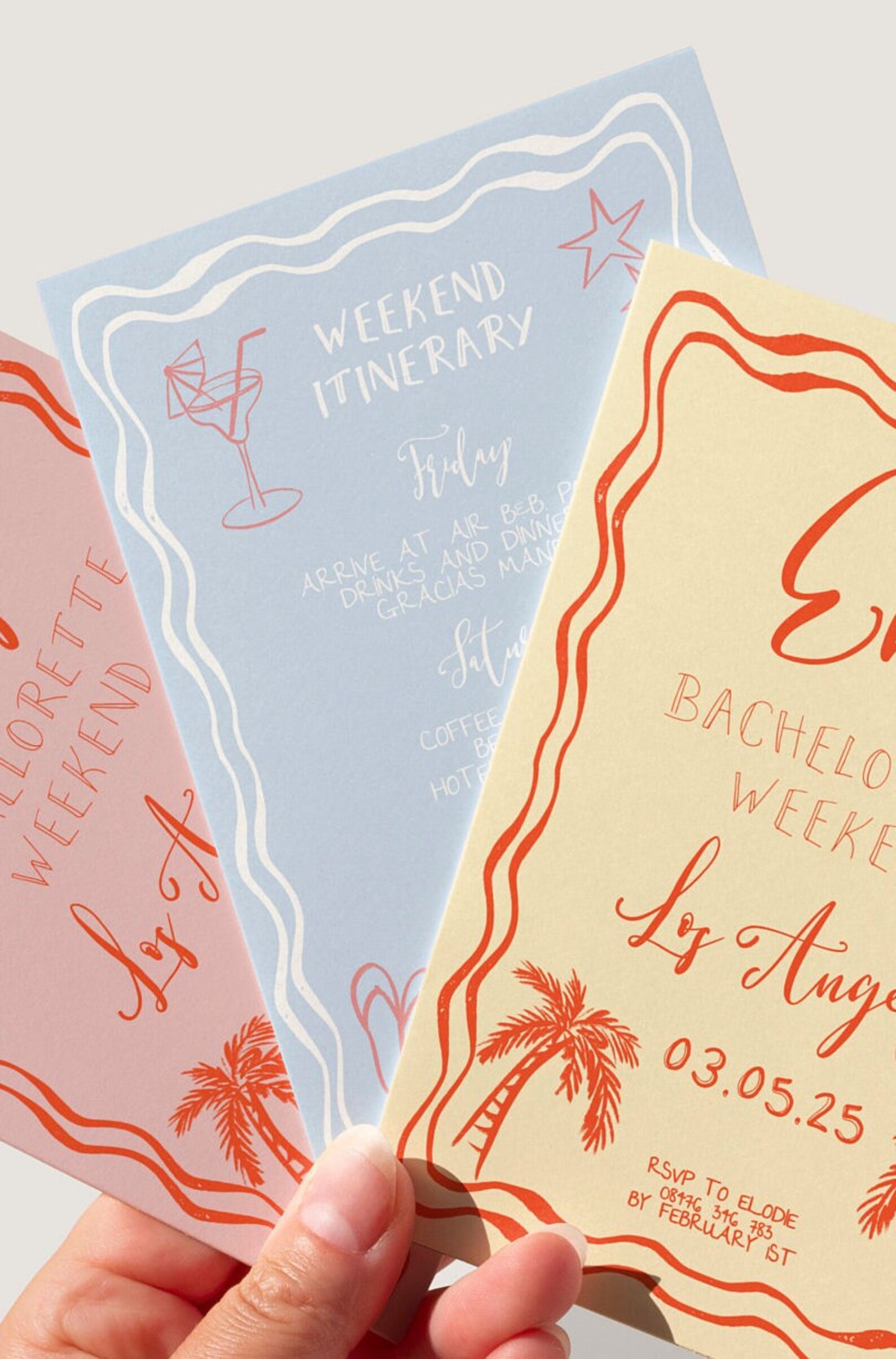 Bachelorette Weekend Invitation Template, Weekend Itinerary Hen Party ...