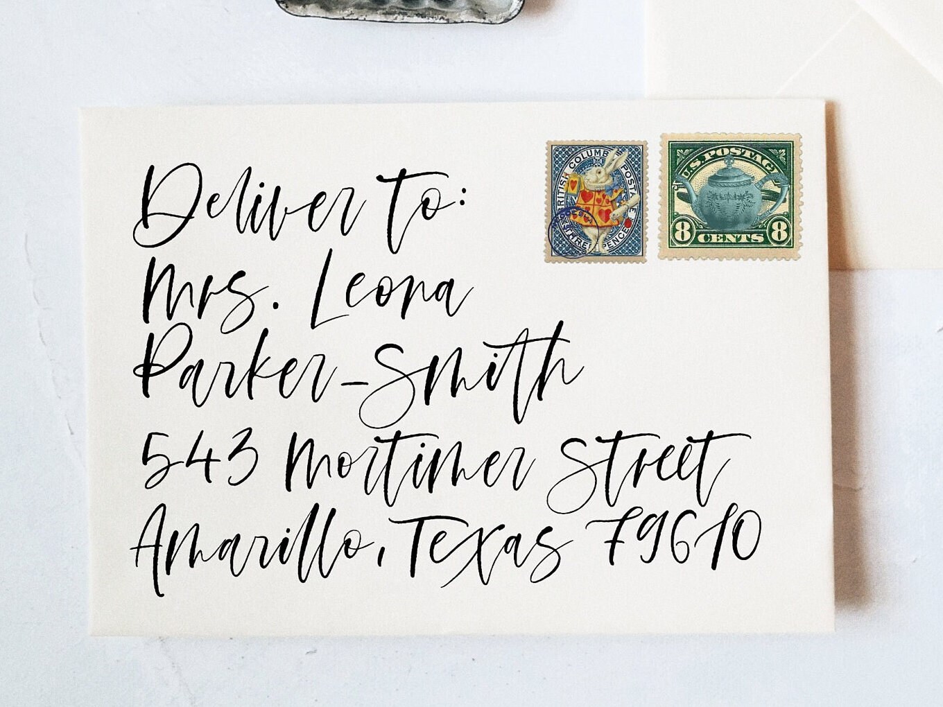 Envelope Address Template Printable Modern Calligraphy, Wedding ...