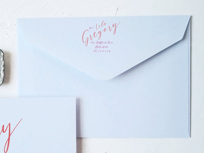 Printable Envelope Address Template, Editable Calligraphy Envelope ...