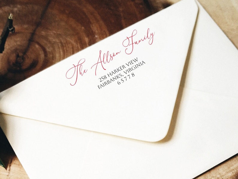 Printable Holiday Envelope Address Template, Print Christmas Envelopes ...