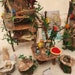 Fairy House Kitchen Stove, Table With Stools and a Set of Shelves That ...