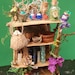 Fairy House Kitchen Stove, Table With Stools and a Set of Shelves That ...