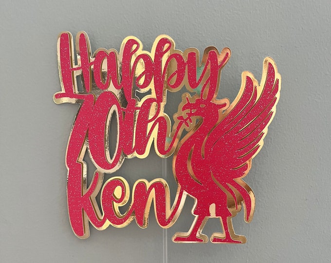 LFC Liverpool Inspired Cake Topper - Etsy