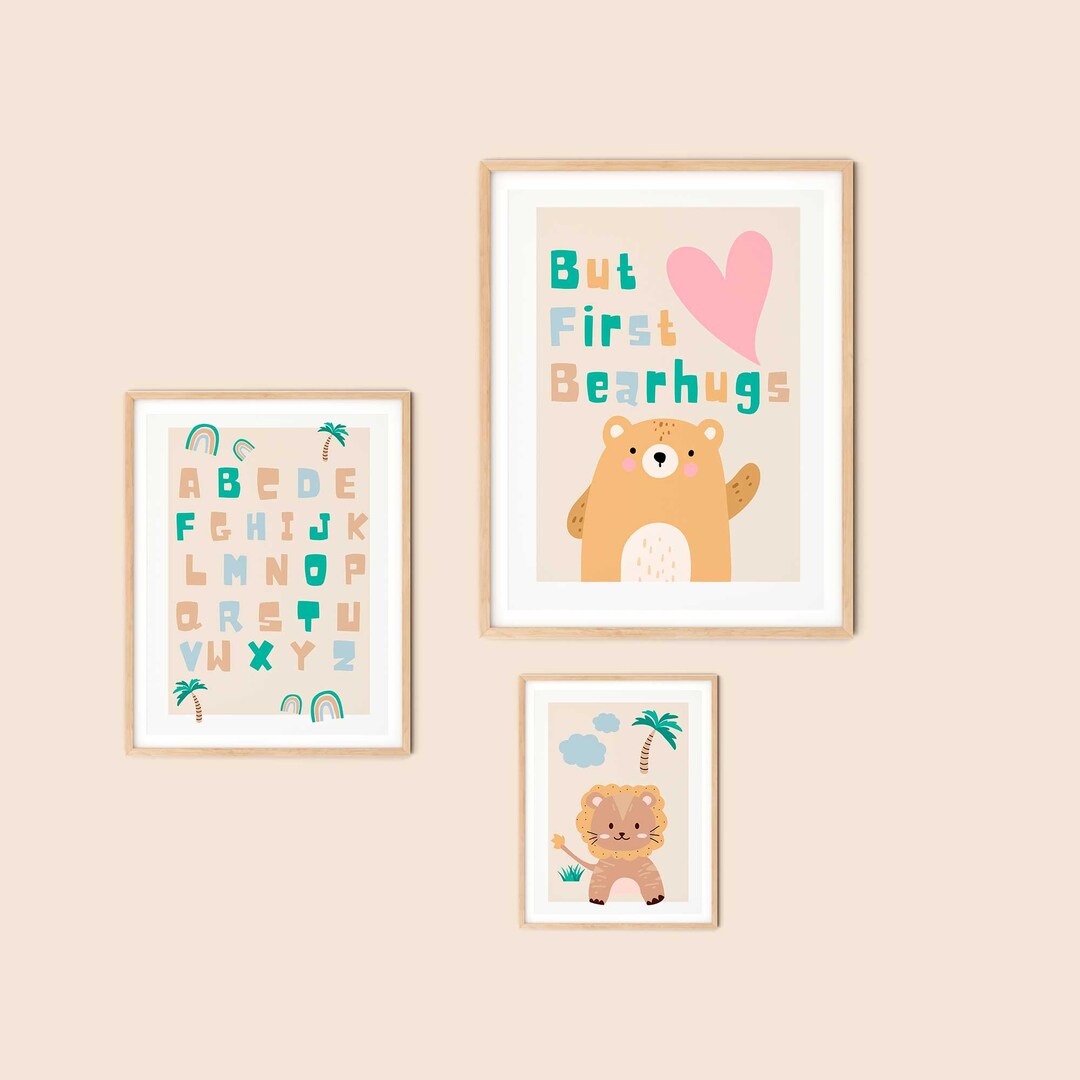 20 Kids Poster Templates. Start Your Own Poster Shop - Cute Animal, ABC ...