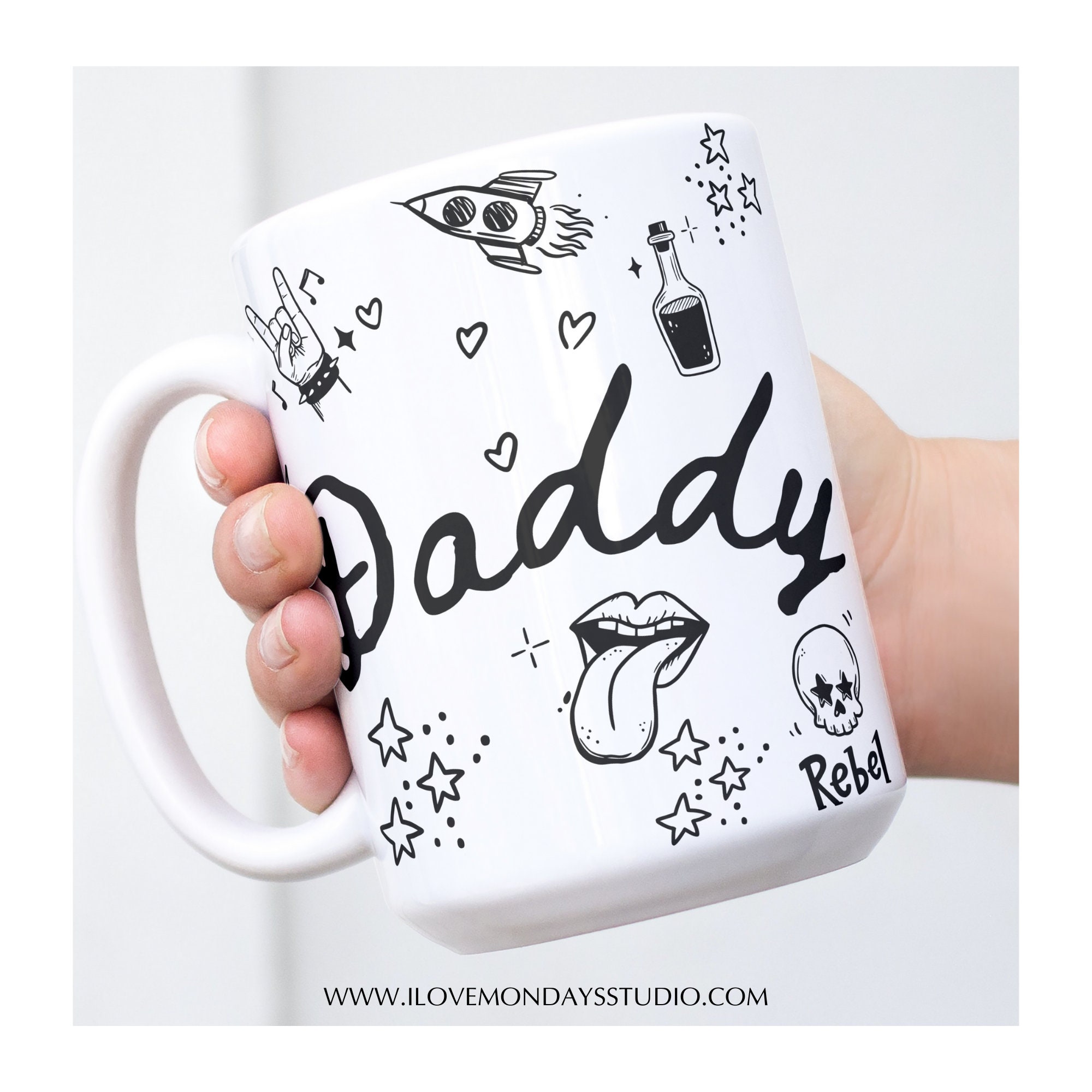 20 Cool & Edgy Father's Day SVG Templates for Canva - Perfect for Print ...