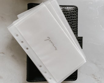 A6 Custom Cash Envelopes in Cursive Font Personal Size Minimalist Matte ...