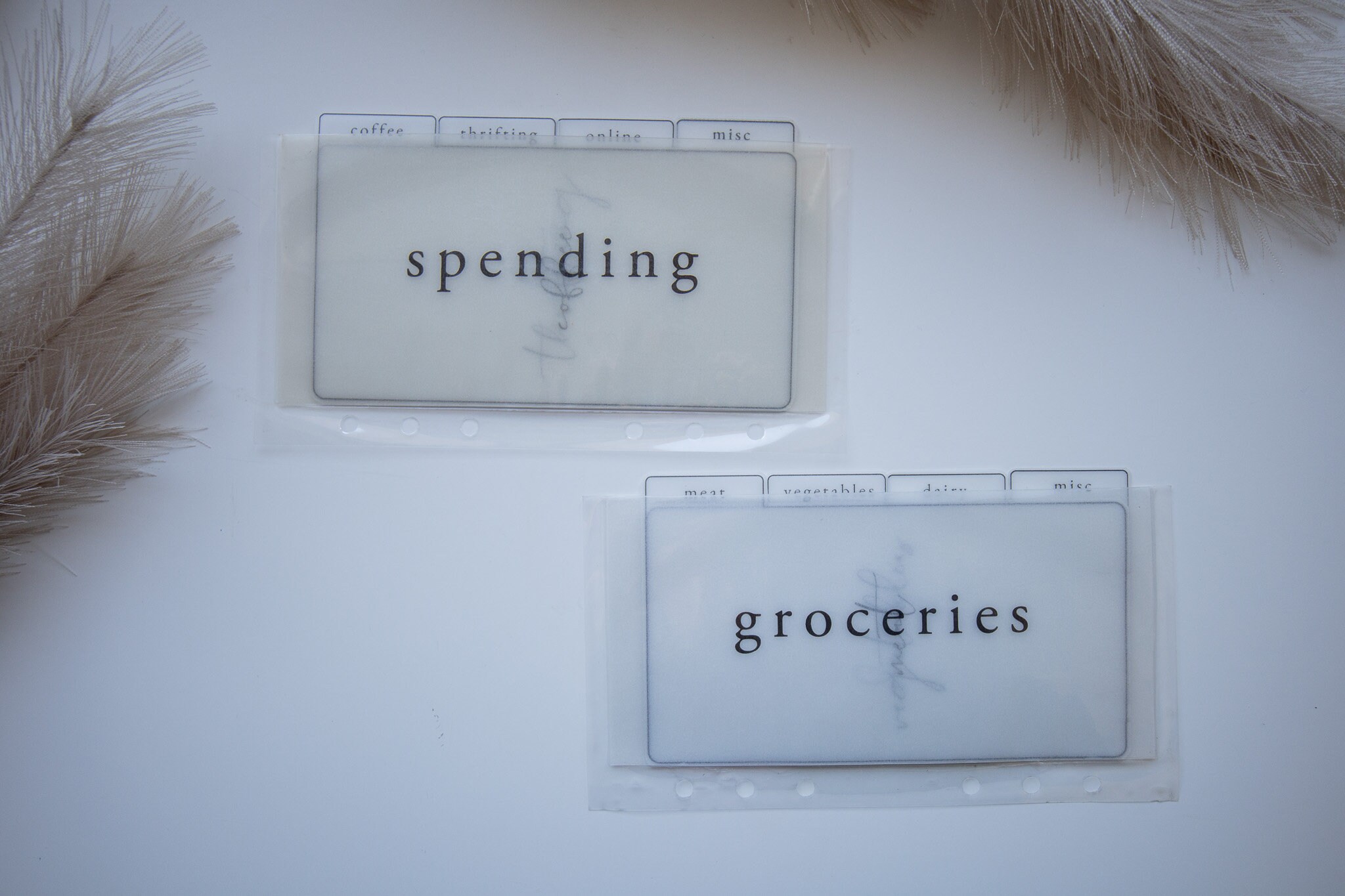 Minimalist Cash Dividers With Tabs A6 Cash Envelopes Cash - Etsy