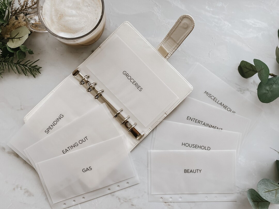 A6 Starter Cash Envelopes Bundle Classic Font | Cash Budget | Personal ...