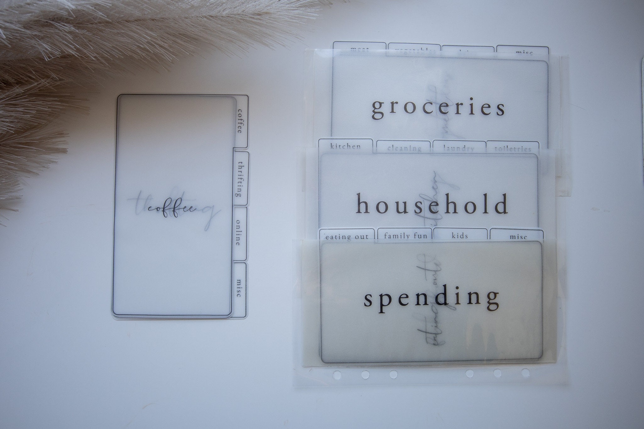 Minimalist Cash Dividers With Tabs A6 Cash Envelopes Cash - Etsy