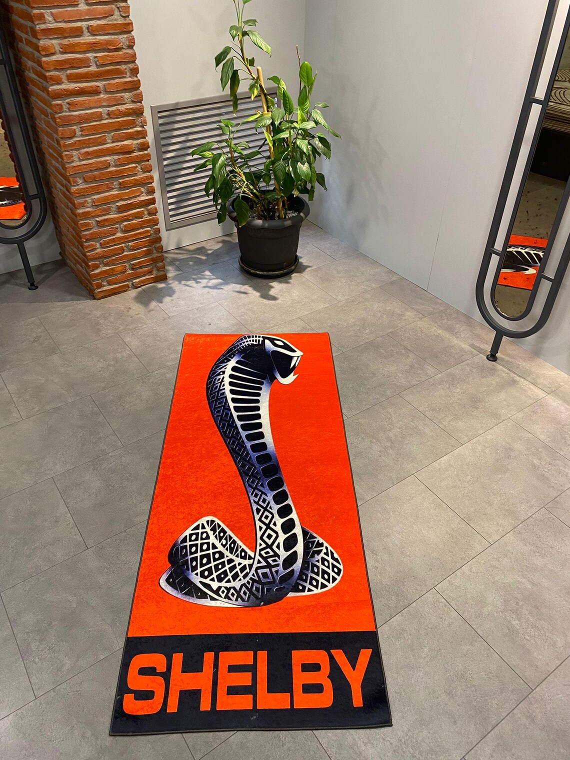 Shelby Mustang Cobra Rug, Man Cave Garage Decor - Etsy