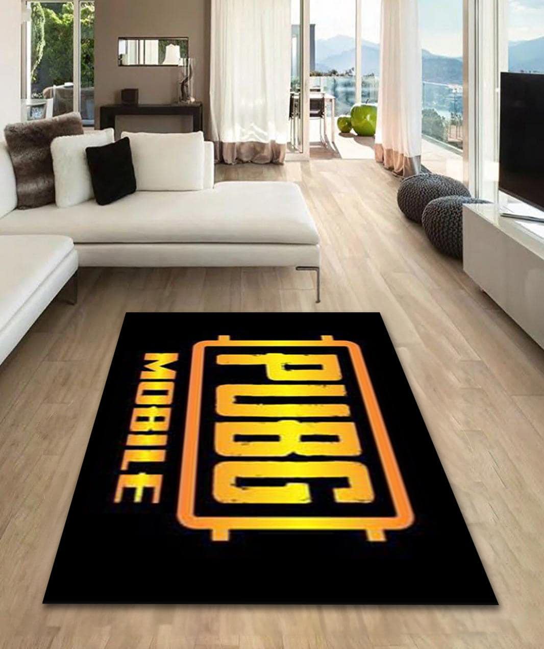 PUBG Mobile Logo Rug, Gaming Room Decor - Etsy