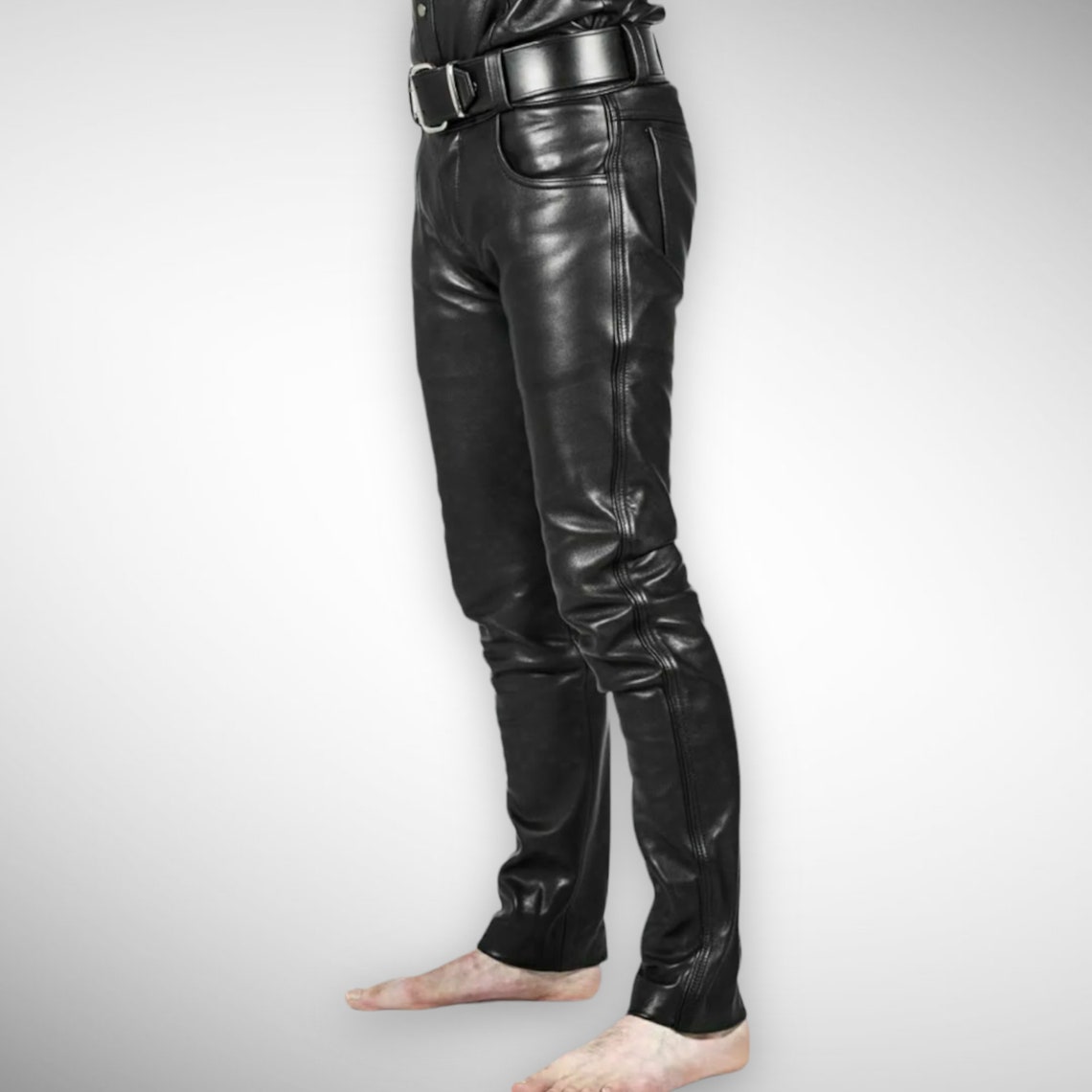 Men's Leather Pants Gay Leather Pants Genuine Lambskin - Etsy