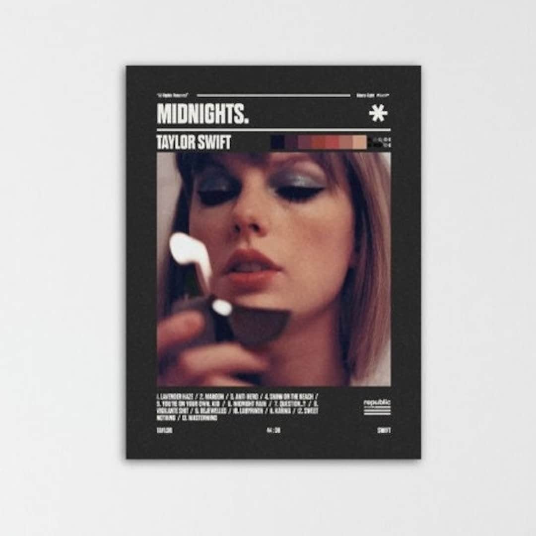 Taylor Swift Midnights Album Premium Poster dark - Etsy