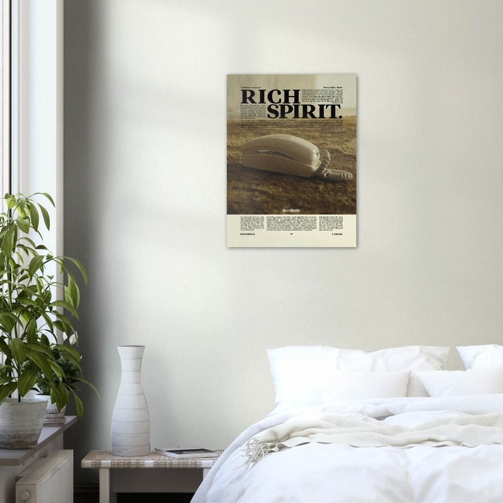 Rich Spirit - Kendrick Lamar Poster - Alternative - Etsy