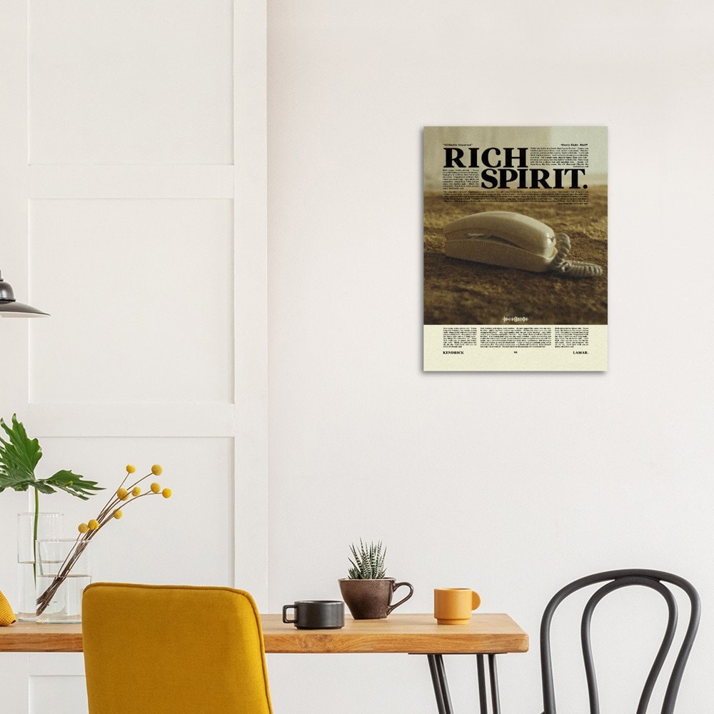 Rich Spirit - Kendrick Lamar Poster - Alternative - Etsy