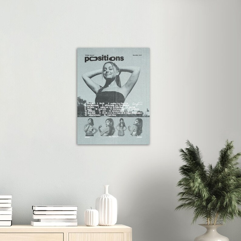 Ariana Grande Poster - Positions Album - Etsy