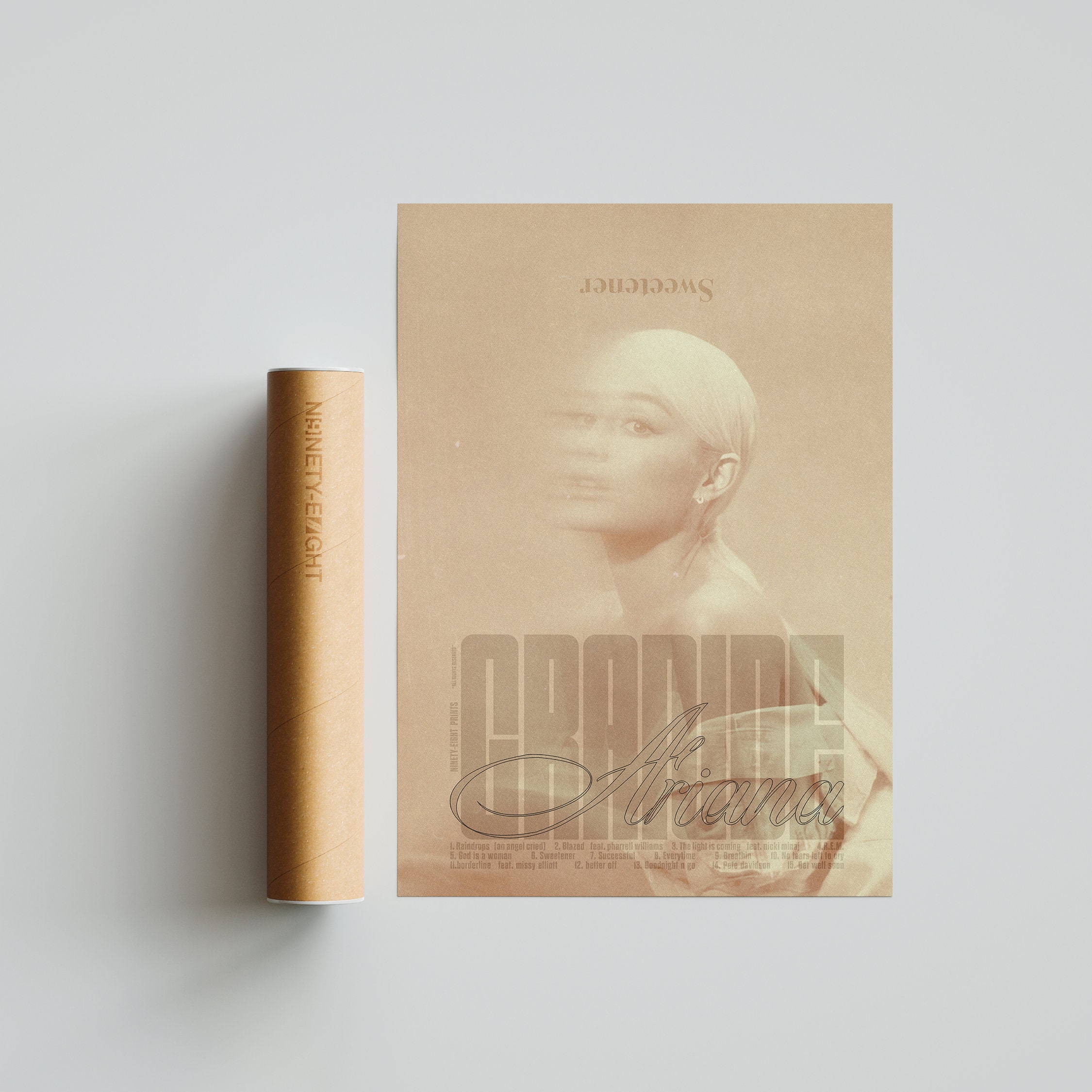 Ariana Grande - Sweetener - Album Poster - Etsy