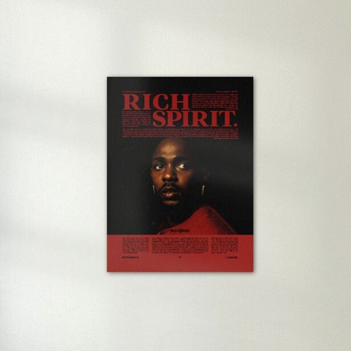 Rich Spirit - Kendrick Lamar Poster - Etsy