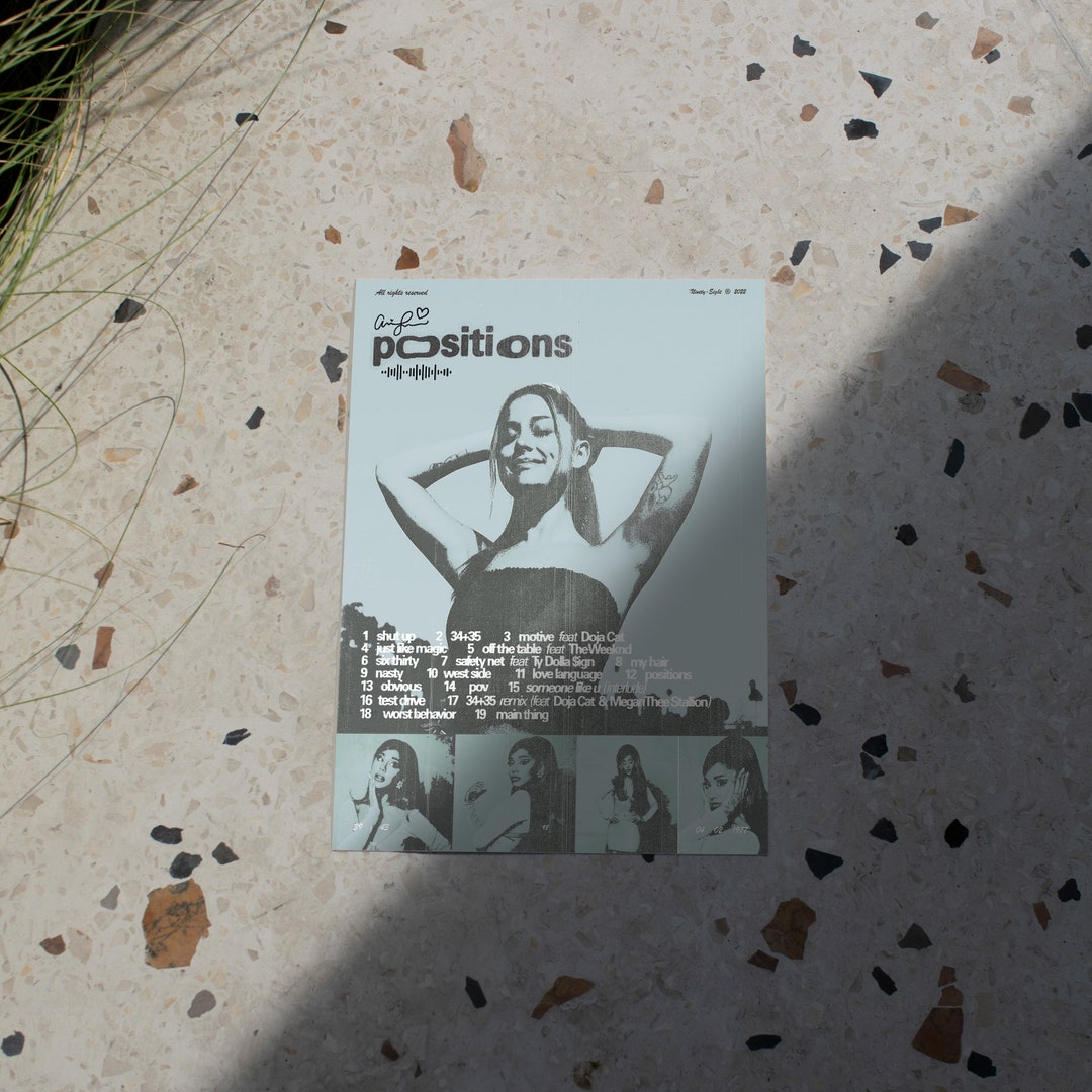 Ariana Grande Poster - Positions Album - Etsy