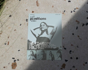 Ariana Grande Positions Signed Album Cover Poster 5x5 - Etsy