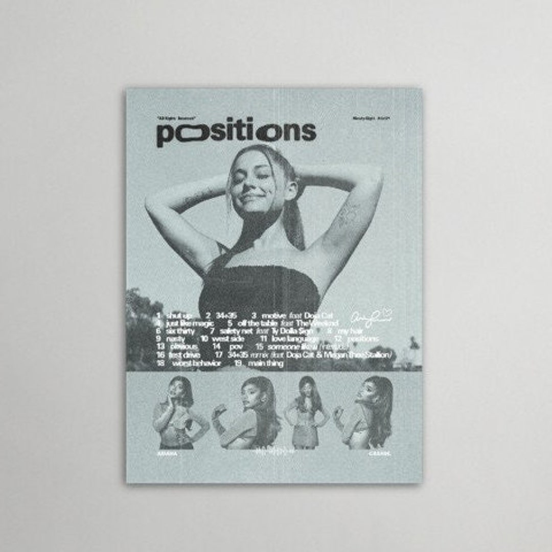 Ariana Grande Poster Positions Album - Etsy