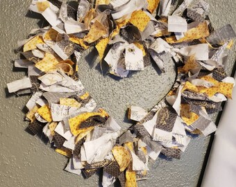 Bee Rag Wreath - Etsy