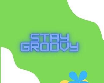 Stay Groovy Desktop Wallpaper green Aesthetic Vibe 1920x1080 - Etsy