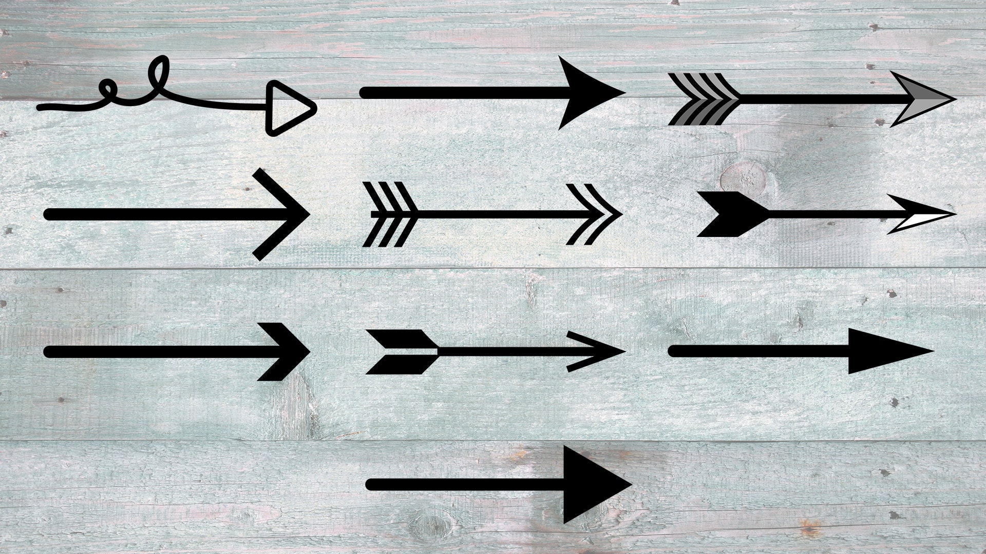 Arrow SVG Bundle of 20 Unique Arrows, PNG, Dxf, Eps - Etsy