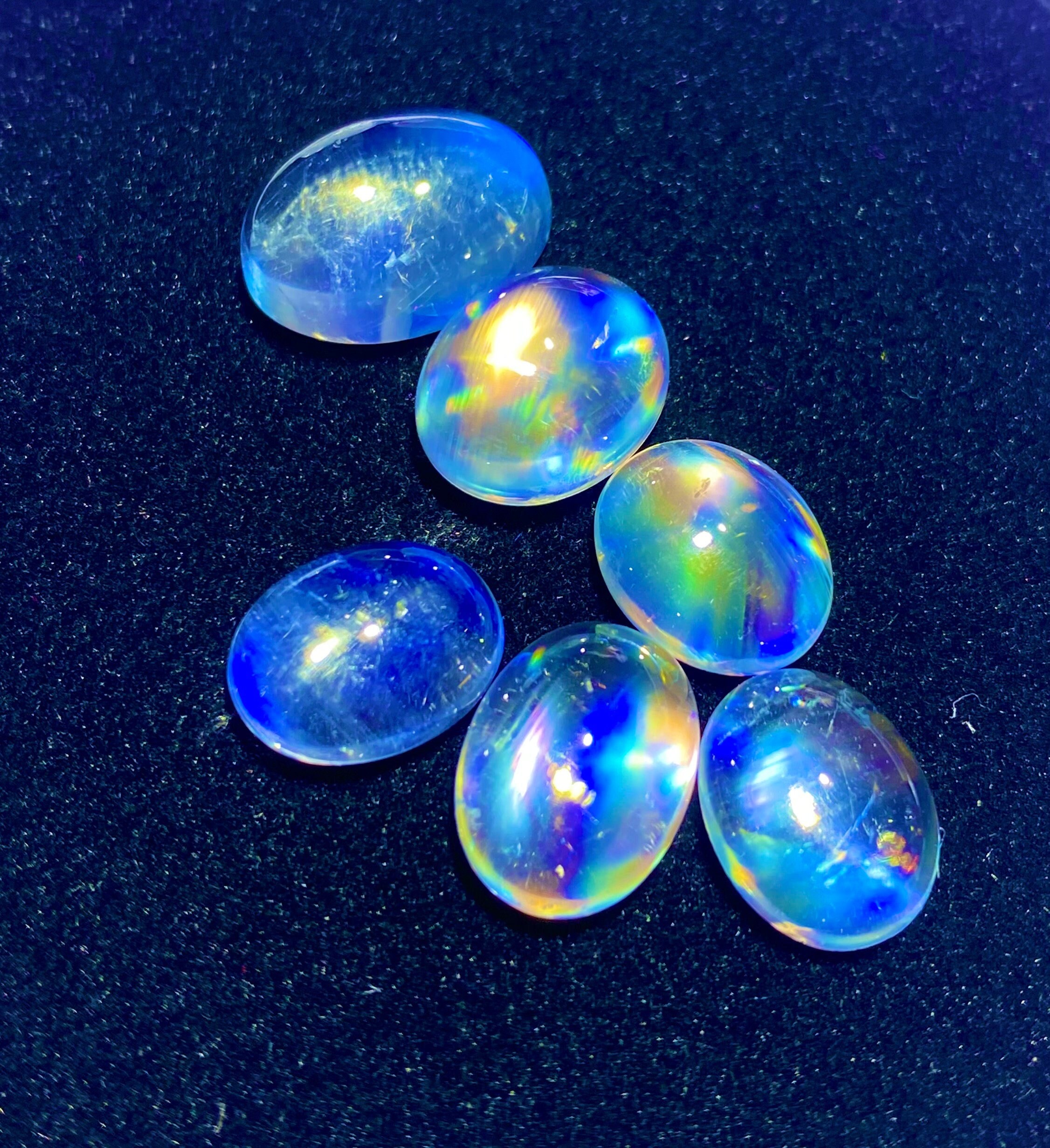 Moonstone Oval Lot Blue Moonstone Free Size Moonstone Natural Moonstone ...
