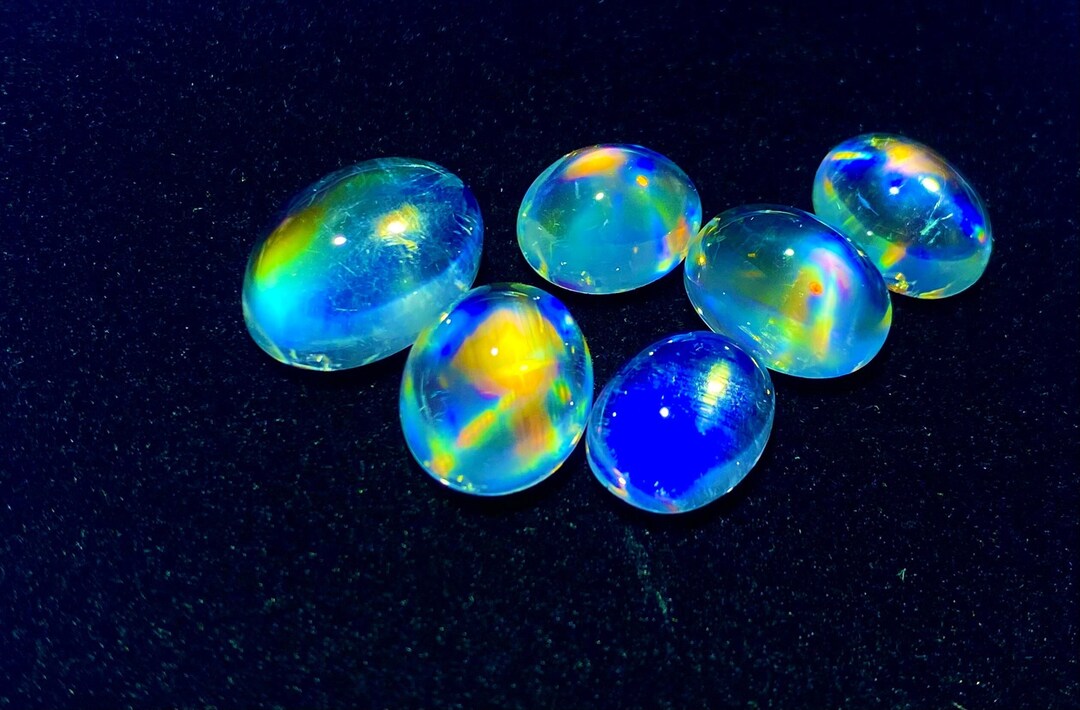 Moonstone Oval Lot | Blue Moonstone | Free Size Moonstone | Natural ...