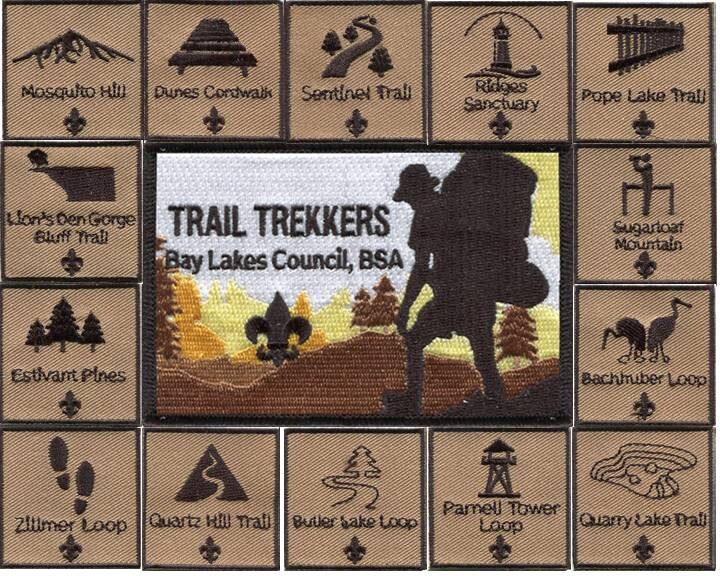 Bay Lakes Trail Trekkers COMPLETE Patch Set - Etsy
