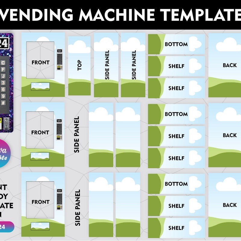 Vending Machine Template - Etsy
