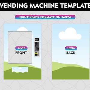 Vending Machine Template, 8x10 12x16 16x20, Editable DIY Vending ...