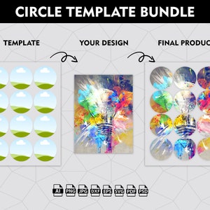 Circle Template Svg, Circle Template Bundle, Multipurpose Printable ...
