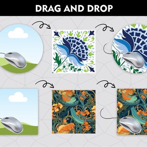 Mouse Pad Template CANVA Edit, Mouse Pad Svg, Mouse Pad Sublimation ...