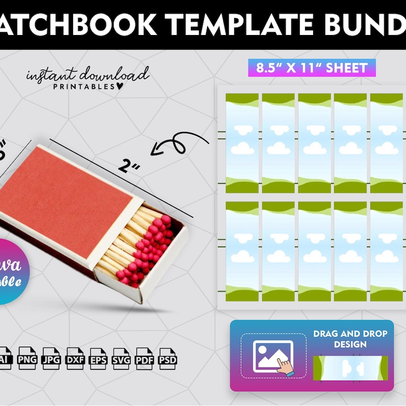 Matchbox Label - Etsy