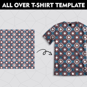 All Over T-shirt Template, T-shirt Design Template, All Over T-shirt ...
