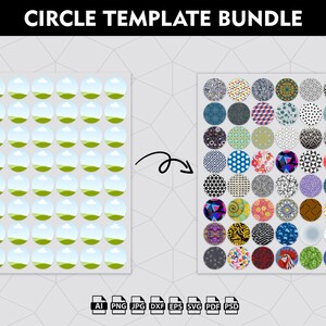 Circle Template Svg, Circle Template Bundle, Multipurpose Printable ...