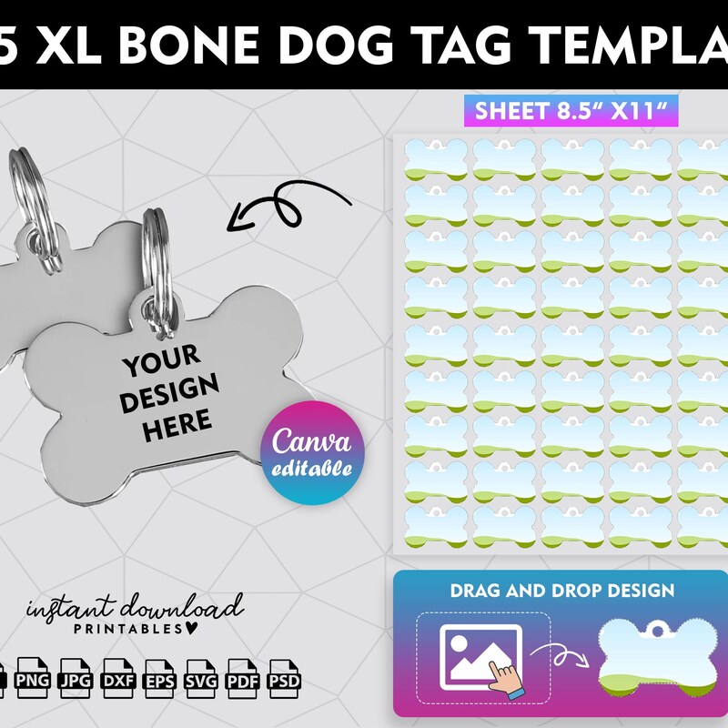Xl Dog Tag - Etsy