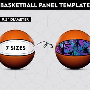Size 7 Basketball Panel Template, Canva Editable (digital Download) - Etsy