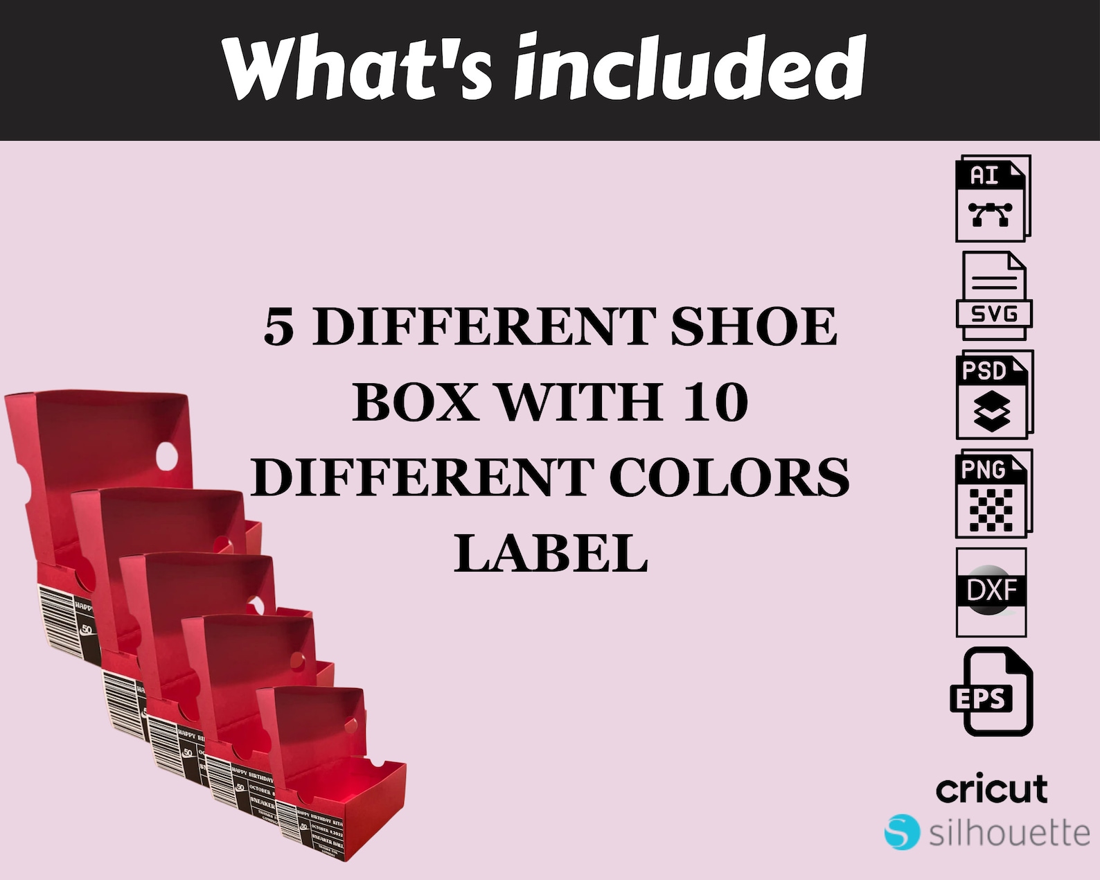 Shoe Box Template Bundle, Sneaker Box Template Bundle Svg, Shoe Box ...