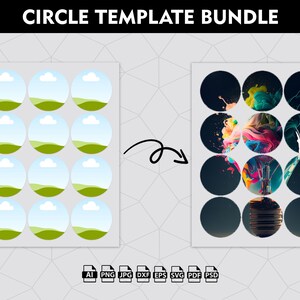 Circle Template Svg, Circle Template Bundle, Multipurpose Printable ...