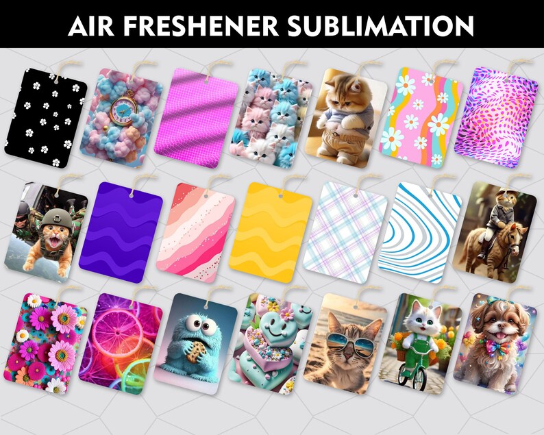 700+ Car Air Freshener Sublimation Designs, Mega Bundle, Car Air ...