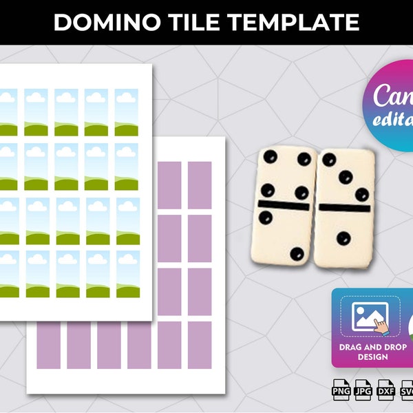 Domino Template - Etsy