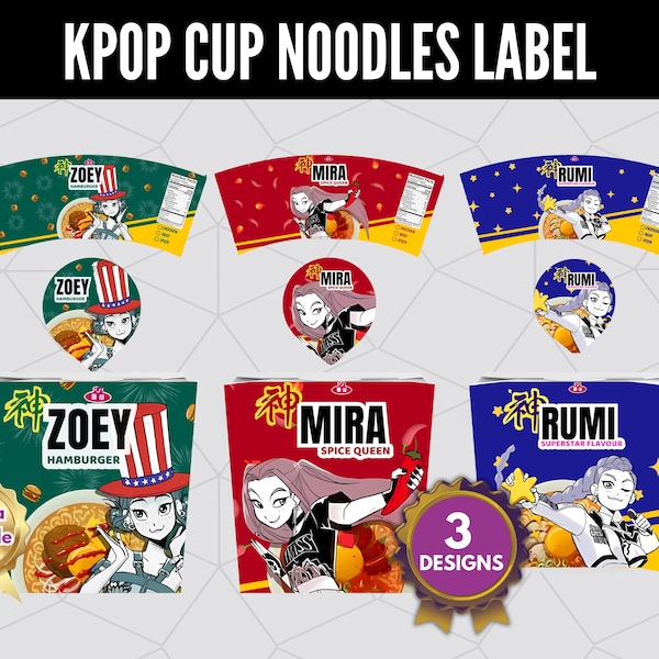 Kpop demon hunters ramen - Etsy Polska