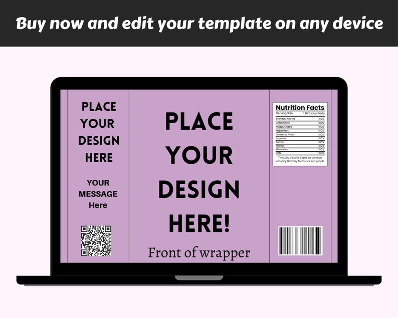 Chip Bag Template Blank Chip Bag Chip Bag Template Canva - Etsy