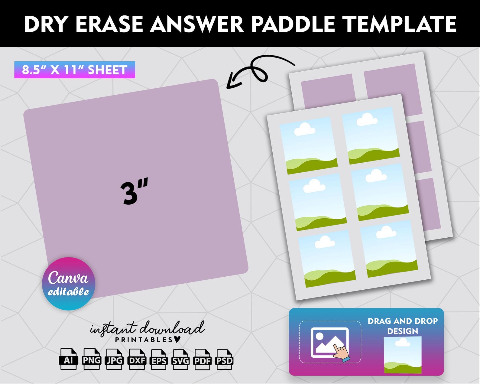 Sticky Note Template, Blank Canva Editable (digital Download) - Etsy