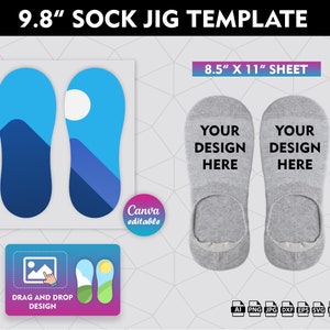 Sock Jig Template BUNDLE, Sock Jig Sublimation, Sock Insert Template ...