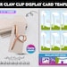Hair Clip Display Card Template, DIY Sublimation Template (canva ...