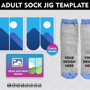 Sock Jig Template BUNDLE, Sock Jig Sublimation, Sock Insert Template ...